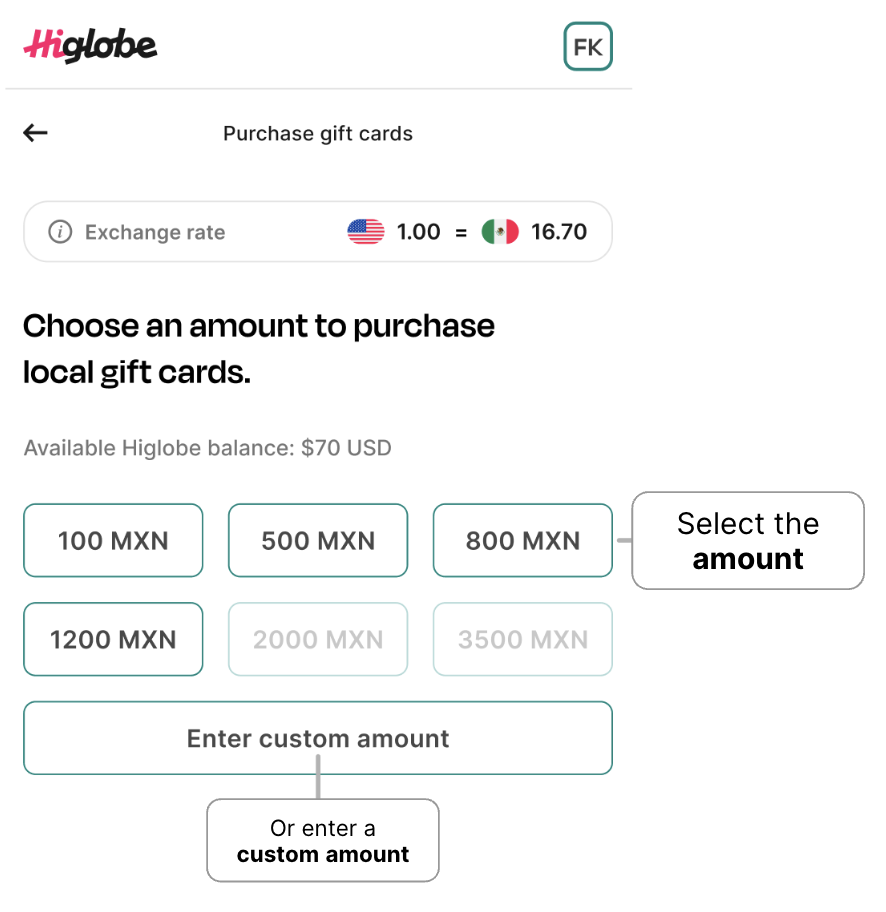How to get a Higlobe Gift card? – Help center