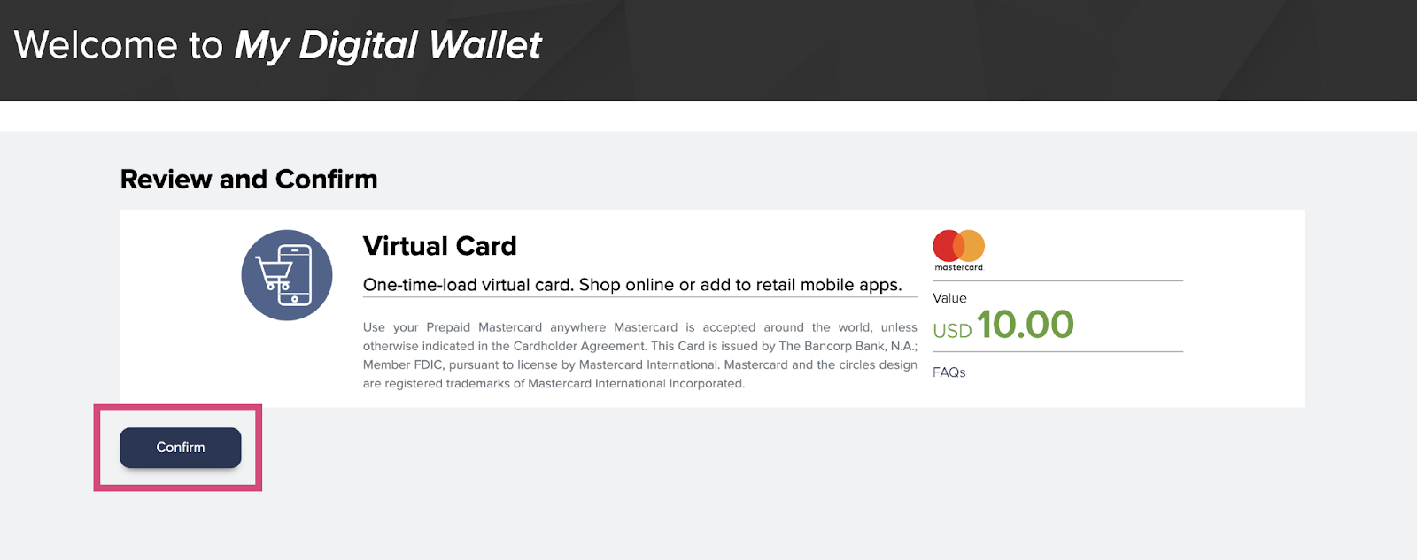 USD MasterCard Prepaid Card Activation Guide – Help center